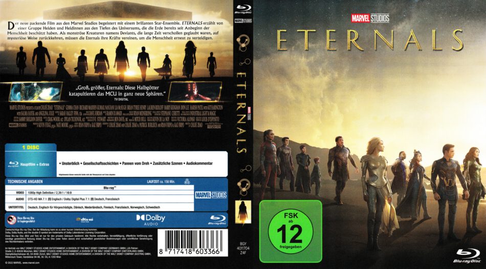 Eternals DE Blu-Ray Cover - DVDcover.Com
