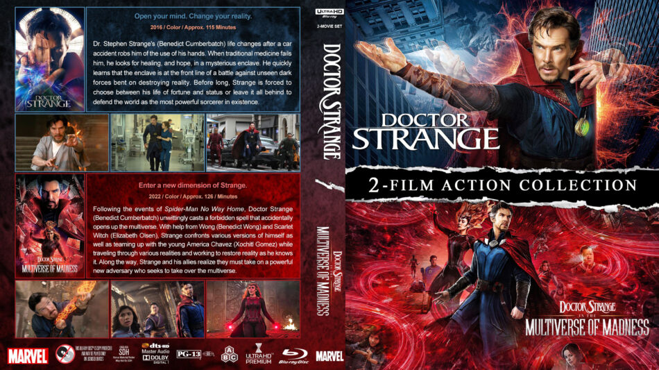 Doctor Strange Double Feature Custom 4K UHD Cover - DVDcover.Com