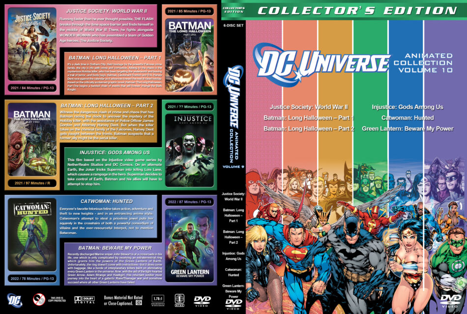 DC Animated Collection - Volume 10 R1 Custom DVD Covers - DVDcover.Com