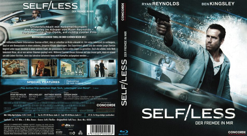Selfless - Der Fremde in mir DE Blu-Ray Cover - DVDcover.Com