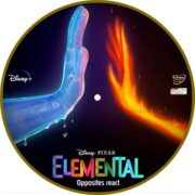 Elemental (2023) R1 Custom Blu-ray Label - DVDcover.Com