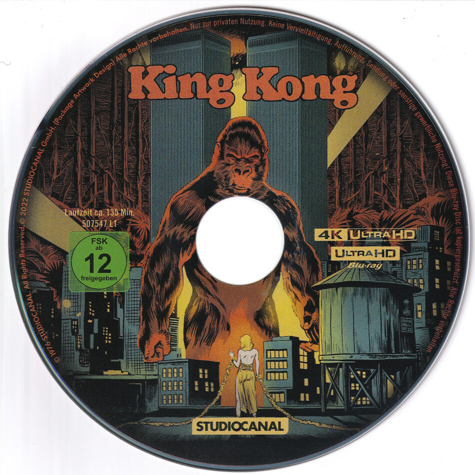 King Kong (2022) DE 4K UHD Label - DVDcover.Com