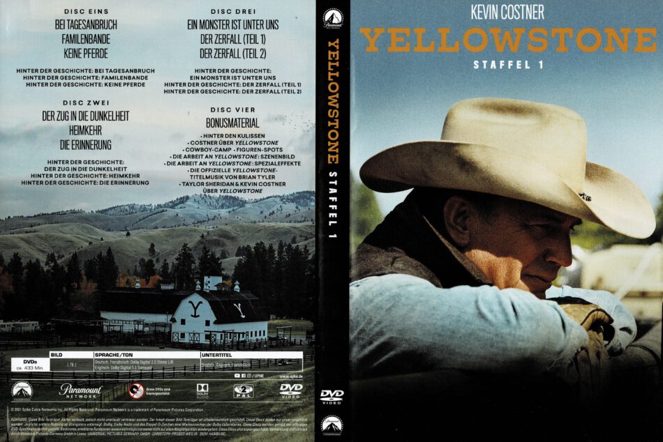Yellowstone S01 DE DVD Cover - DVDcover.Com