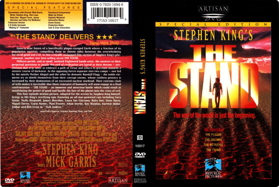 THE STAND (1994) DVD COVER & LABEL - DVDcover.Com