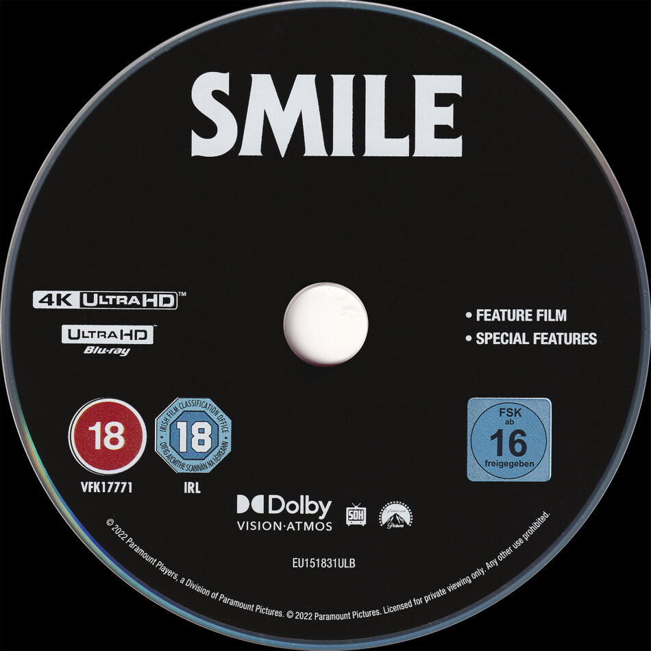 Smile (2022) R1 Custom DVD Label - DVDcover.Com