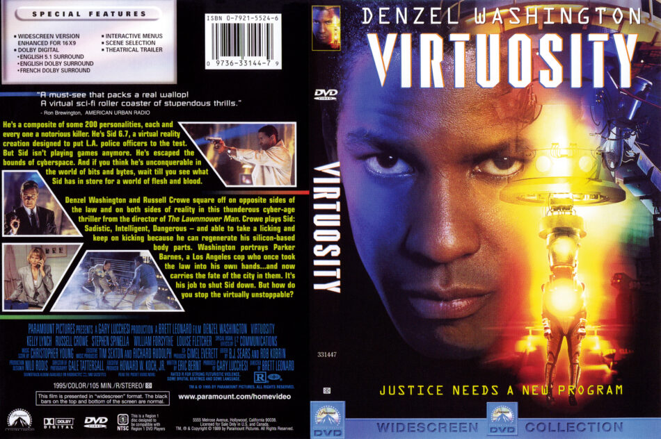 Virtuosity (1995) R1 DVD Cover - DVDcover.Com