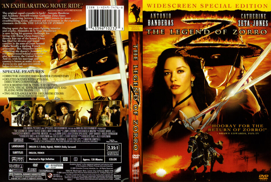 The Legend of Zorro (2005) R1 DVD Cover - DVDcover.Com