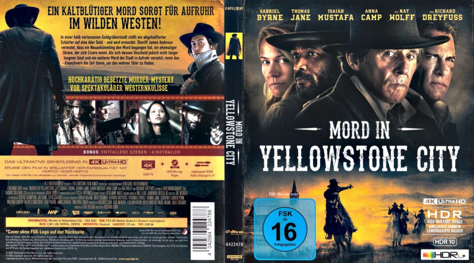 Mord in Yellowstone City DE 4K UHD Cover - DVDcover.Com