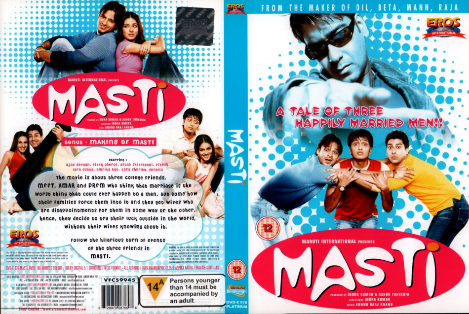 MASTI (2004) DVD COVER & LABEL - DVDcover.Com
