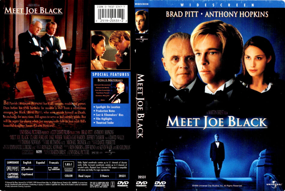 MEET JOE BLACK (1998) DVD COVER & LABEL - DVDcover.Com