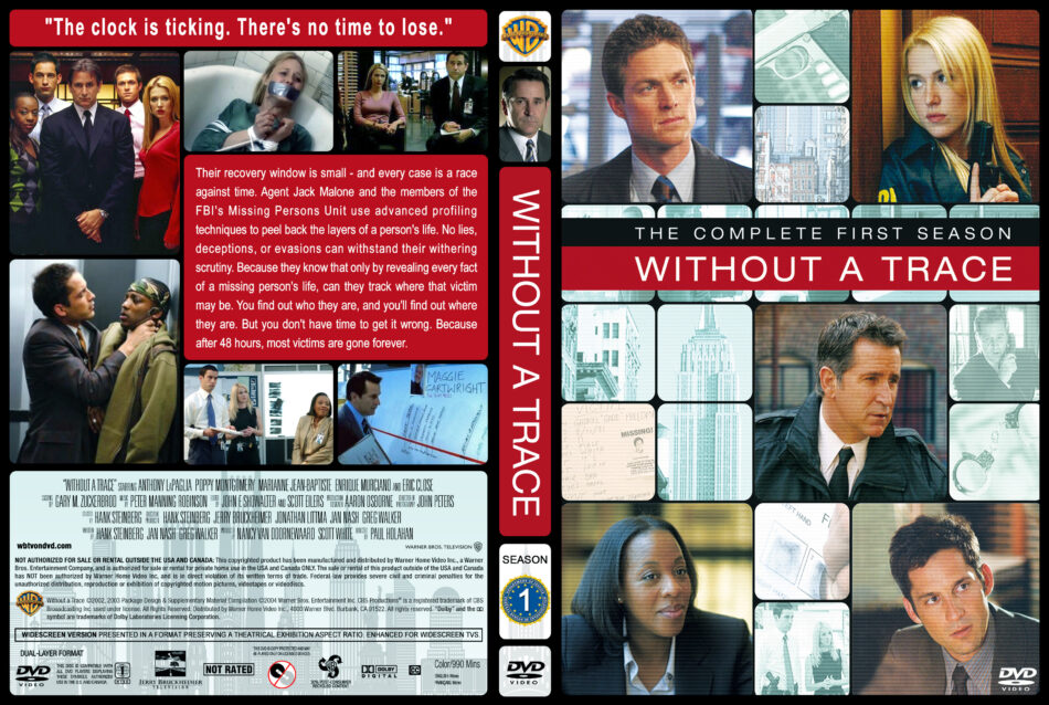 Without a Trace - Season 1 R1 Custom DVD Cover - DVDcover.Com