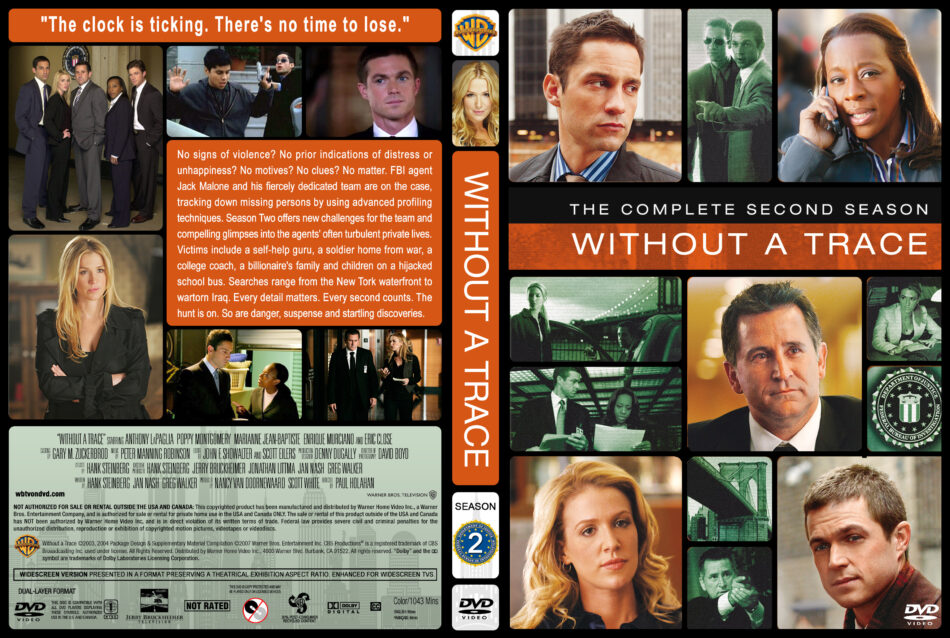 Without a Trace - Season 2 R1 Custom DVD Cover - DVDcover.Com