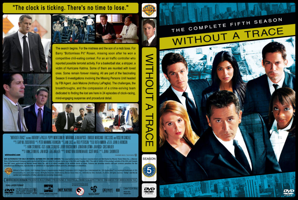 Without a Trace - Season 5 R1 Custom DVD Cover - DVDcover.Com