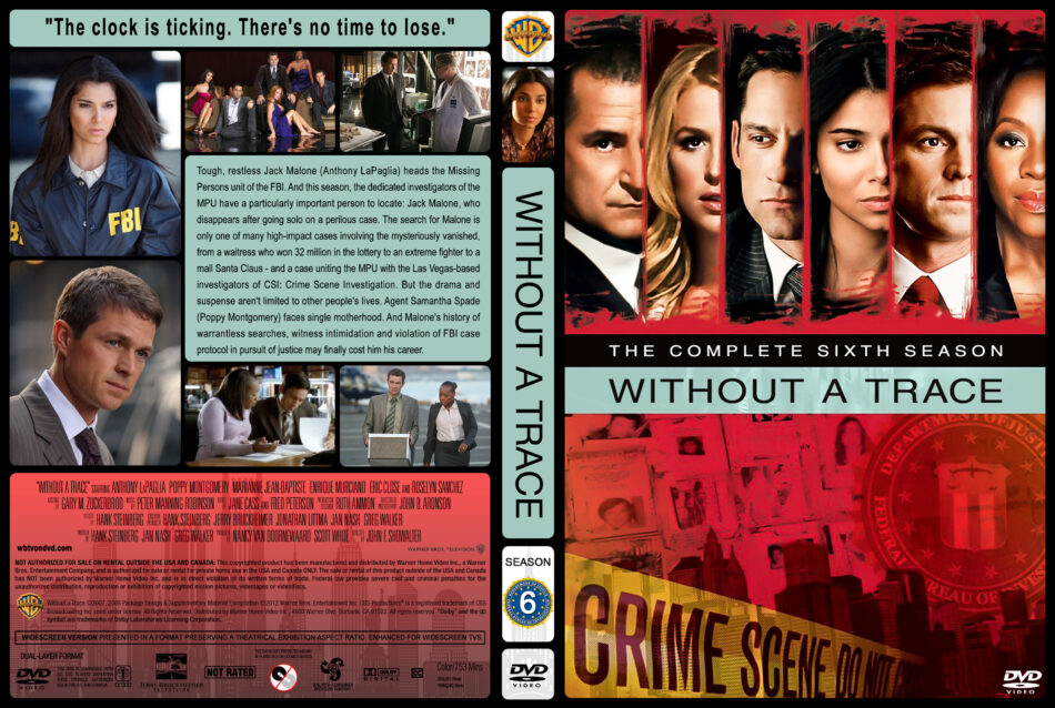 Without a Trace - Season 6 R1 Custom DVD Cover - DVDcover.Com