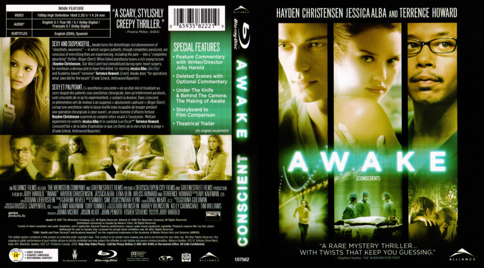 Awake (2007) Blu-Ray & DVD Covers - DVDcover.Com