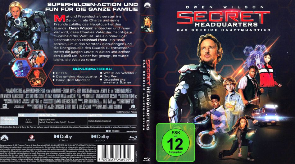 Secret Headquarters (2022) R1 Custom DVD Label - DVDcover.Com