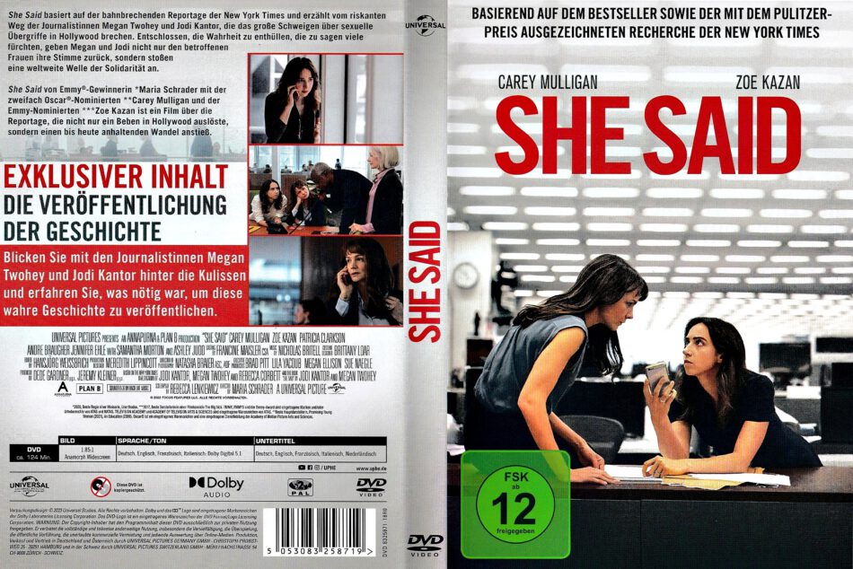 She Said R2 DE DVD Cover - DVDcover.Com