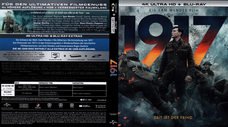 1917 (2019) DE 4K UHD Covers - DVDcover.Com