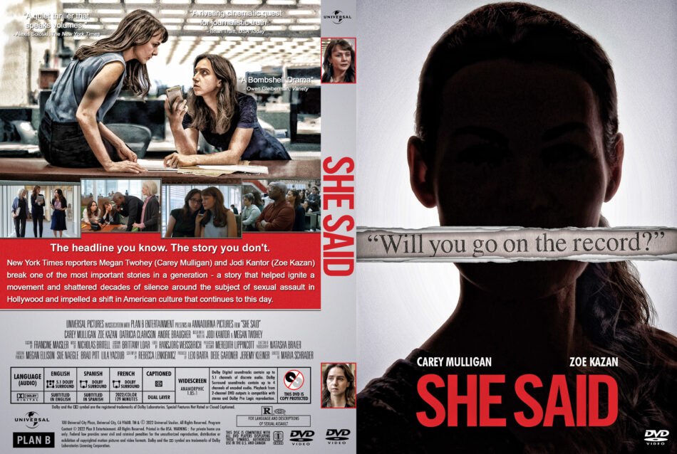 She Said R1 Custom DVD Cover & Label V2 - DVDcover.Com