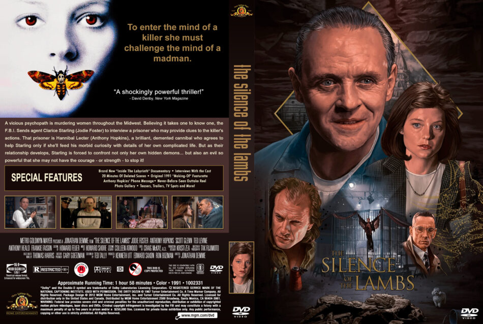 Silence of the Lambs R1 Custom DVD Cover - DVDcover.Com