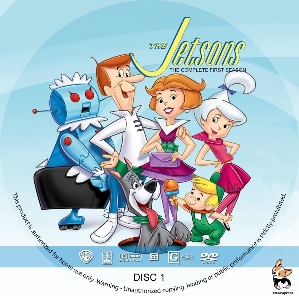 The Jetsons - Season 1 R1 Custom DVD Labels - DVDcover.Com
