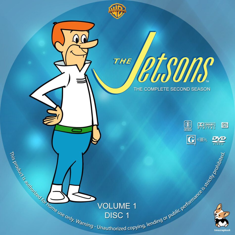 The Jetsons - Season 2, Volume 1 R1 Custom DVD Labels - DVDcover.Com