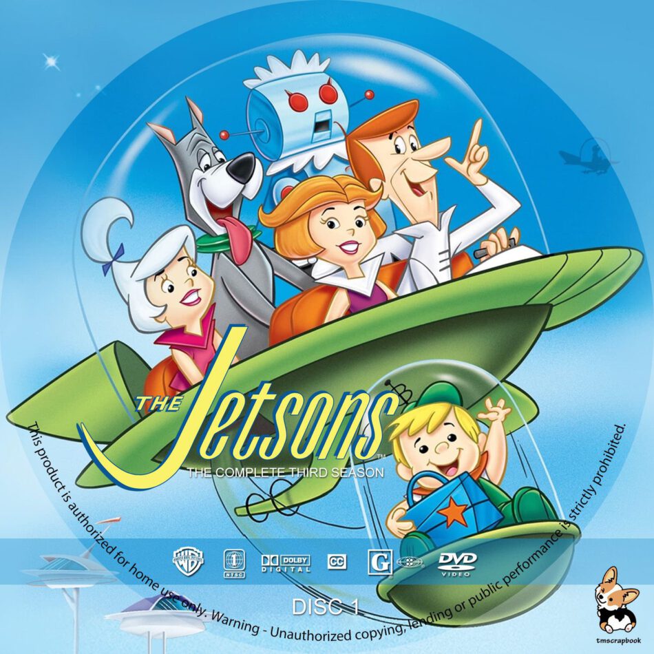 The Jetsons - Season 3 R1 Custom DVD Labels - DVDcover.Com