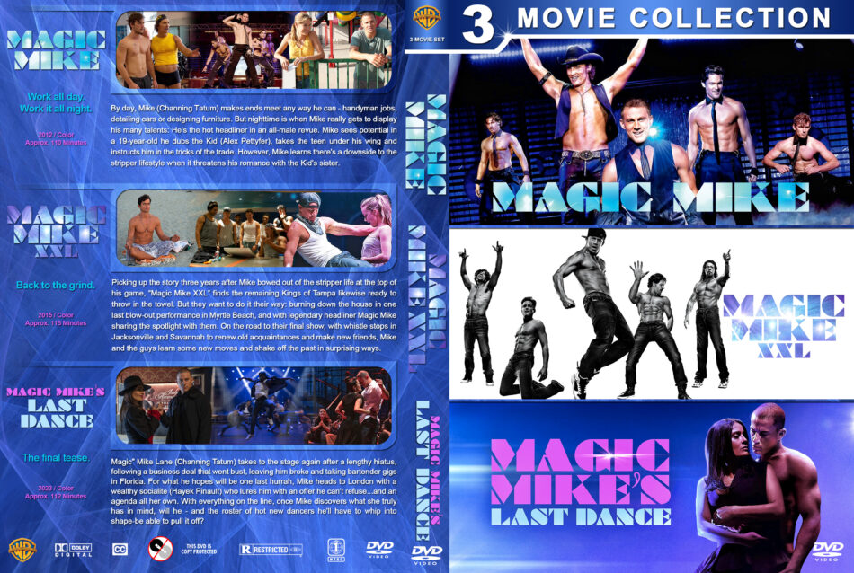 Magic Mike Triple Feature R1 Custom DVD Cover - DVDcover.Com