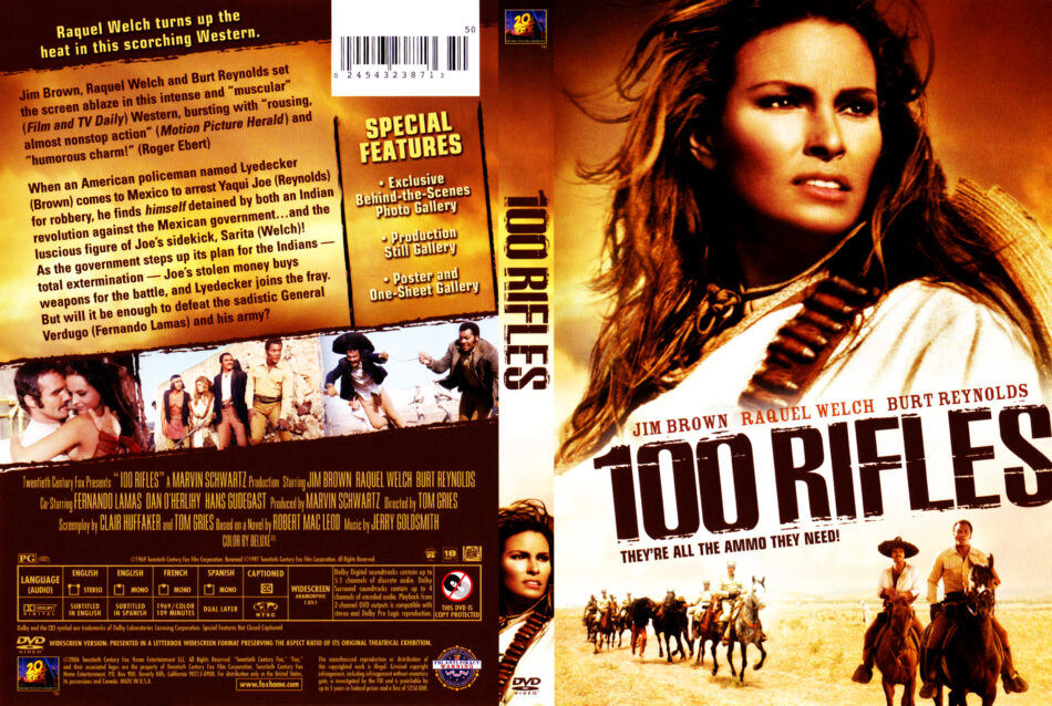 100 Rifles (1969) R1 DVD Cover - DVDcover.Com