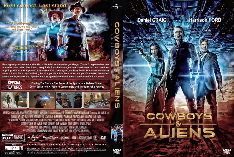 Cowboys & Aliens R1 Custom DVD Cover & Label - DVDcover.Com