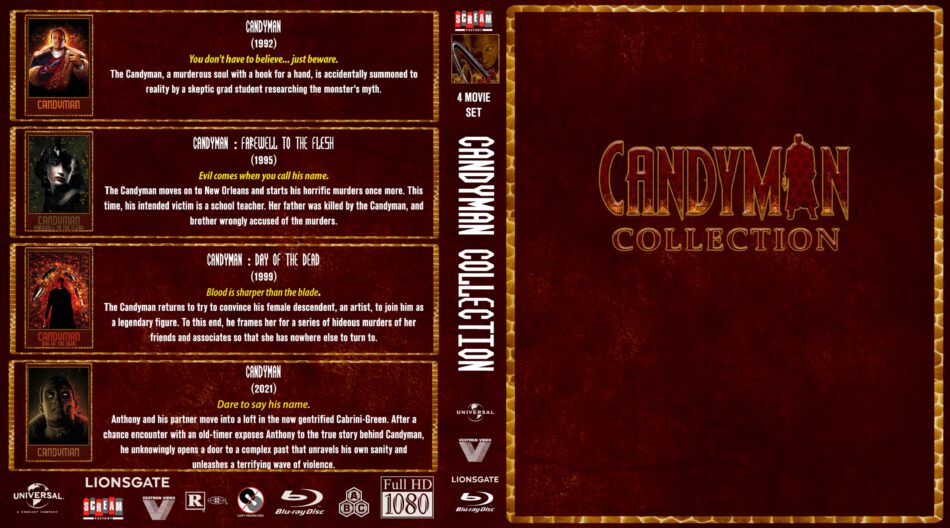 Candyman Collection Custom Blu-Ray Cover - DVDcover.Com