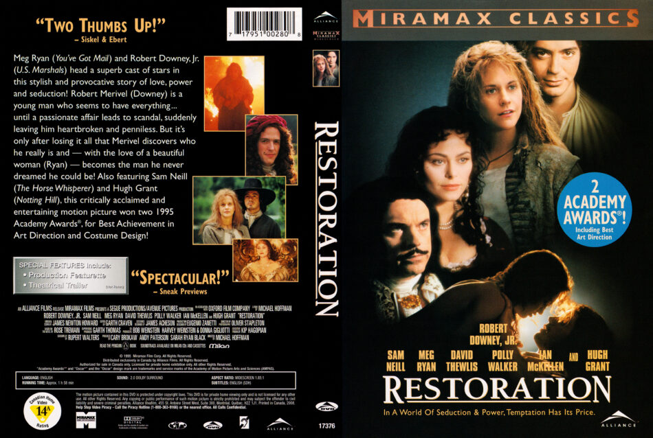 Restoration (1995) R1 DVD Cover - DVDcover.Com