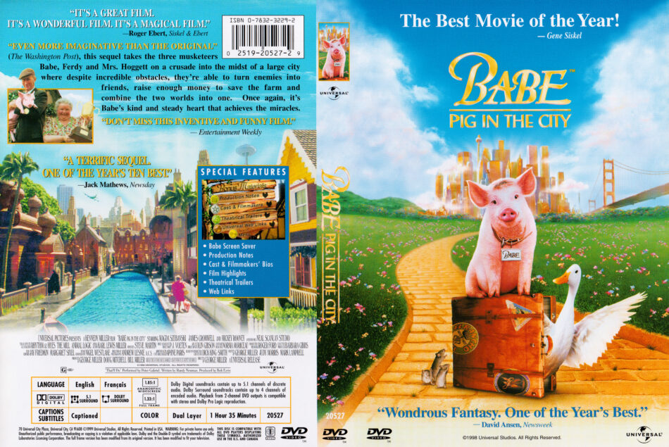 Babe - Pig in the City R1 DVD Cover - DVDcover.Com