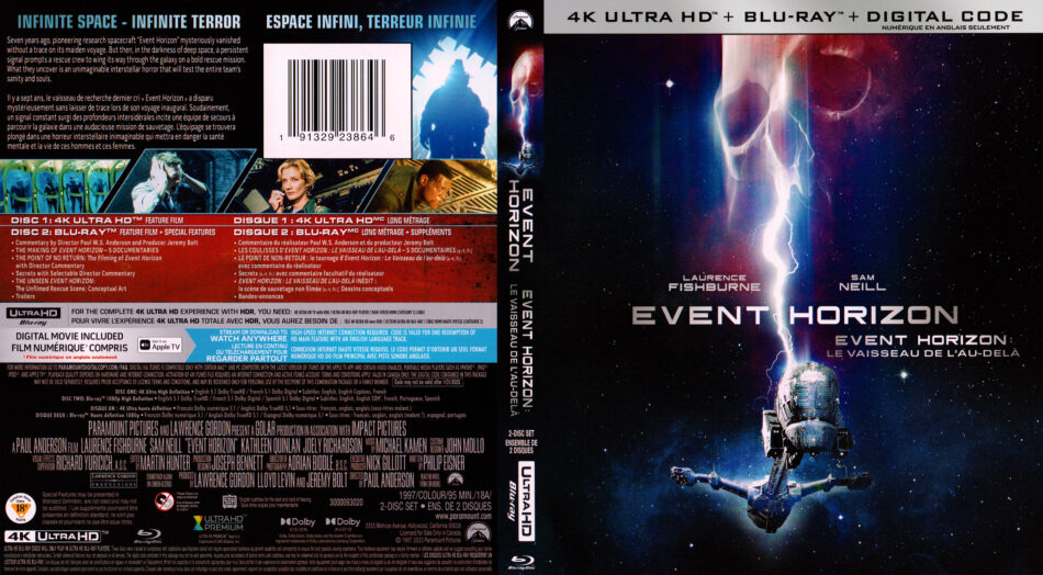 Event Horizon (1997) 4K UHD & DVD Cover - DVDcover.Com
