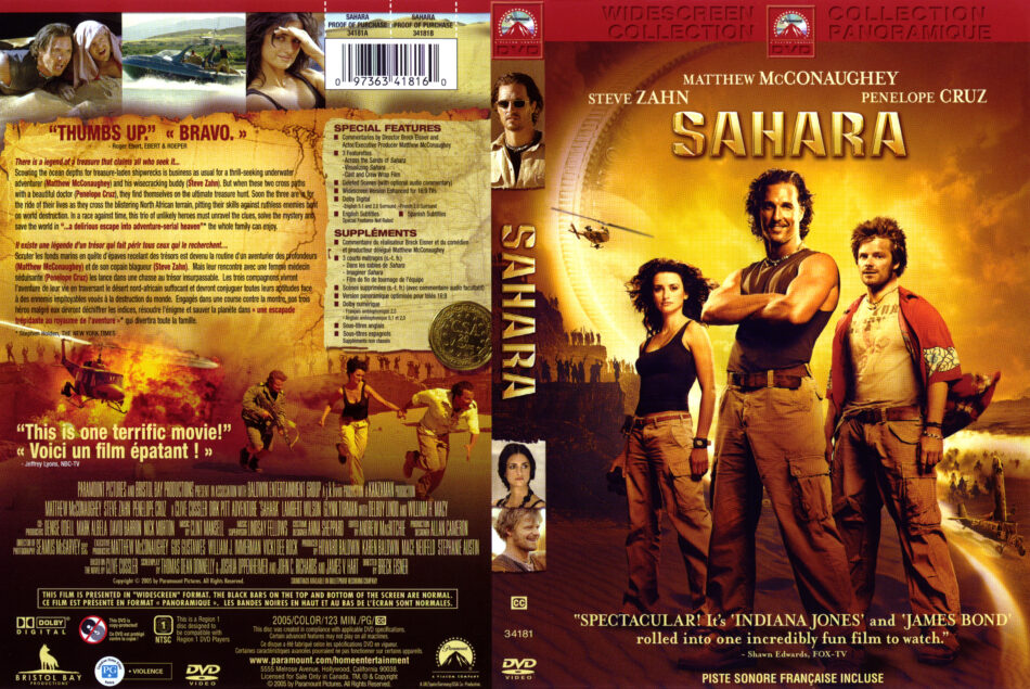 Sahara (2005) R1 DVD covers - DVDcover.Com