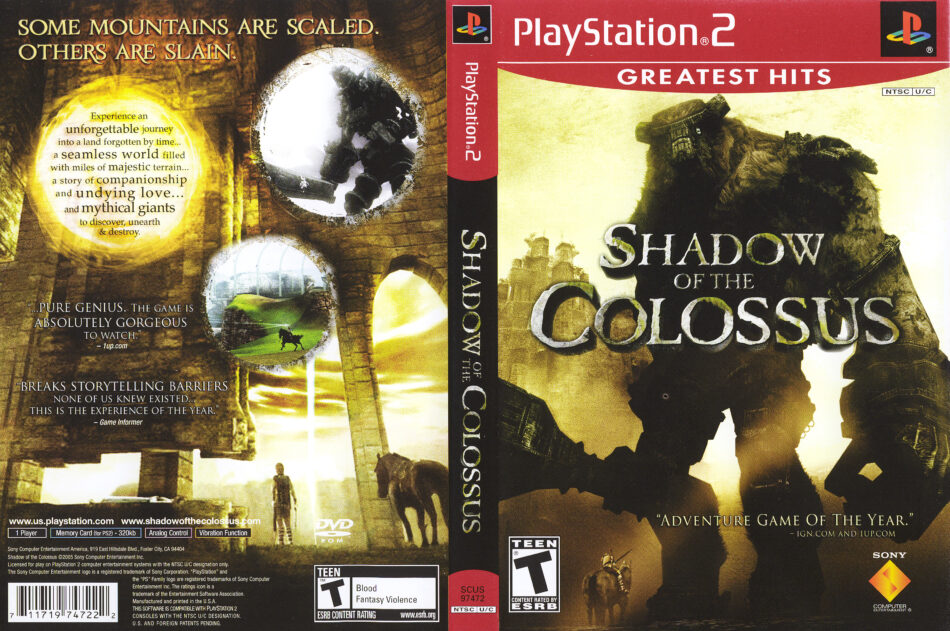 Shadow of the Colossus PS2 Cover - DVDcover.Com