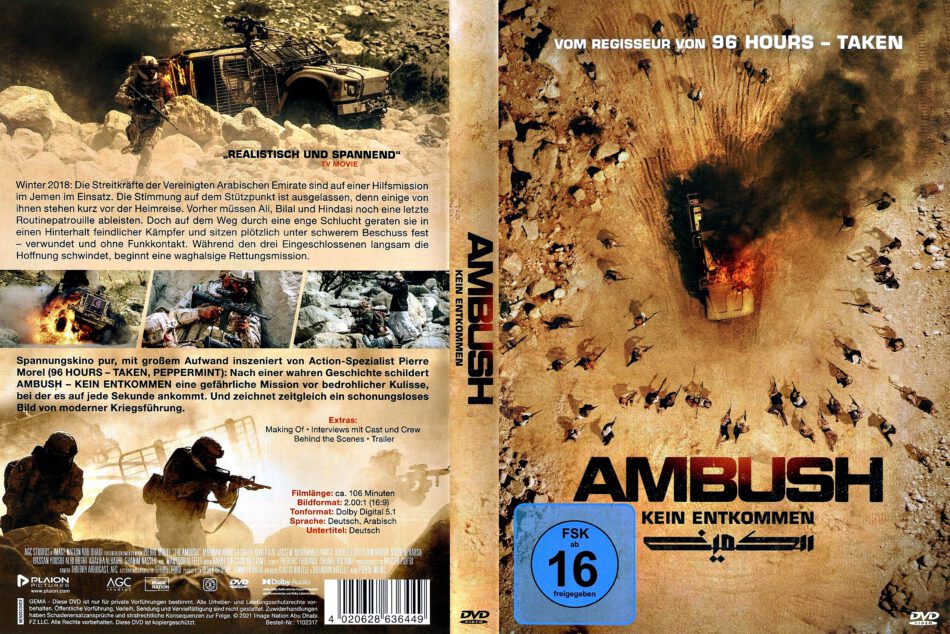 Ambush-Kein Entkommen R2 DE DVD Cover - DVDcover.Com