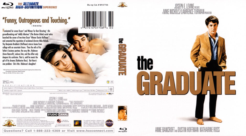 The Graduate (1967) Blu-Ray & DVD Cover - DVDcover.Com