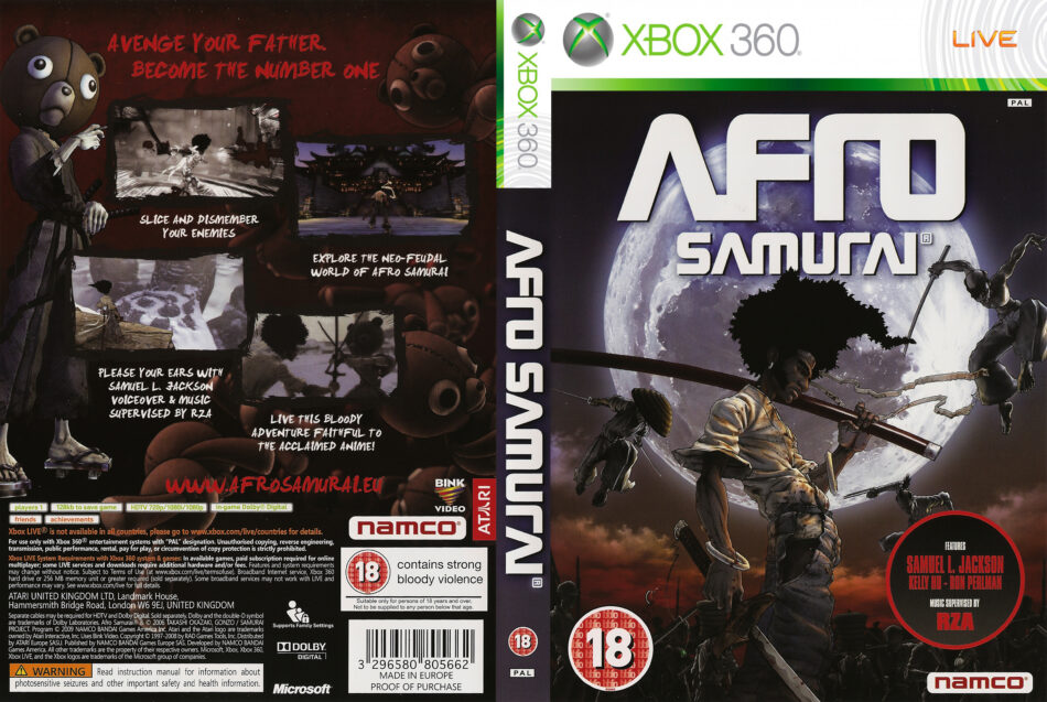 Afro Samurai XBOX360 Cover & Label - DVDcover.Com