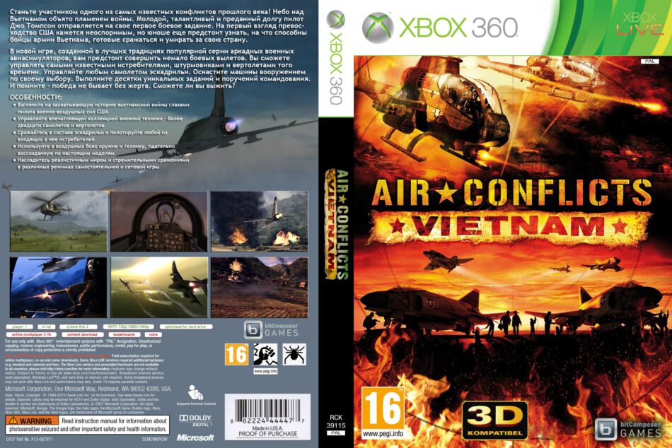 Air Conflicts Vietnam XBOX360 Cover & Label - DVDcover.Com