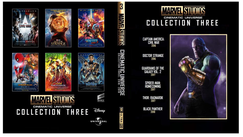 Marvel Cinematic Universe: Collection Three Custom 4K UHD Cover ...