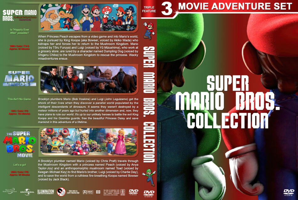 Super Marios Bros. Collection R1 Custom DVD Cover - DVDcover.Com