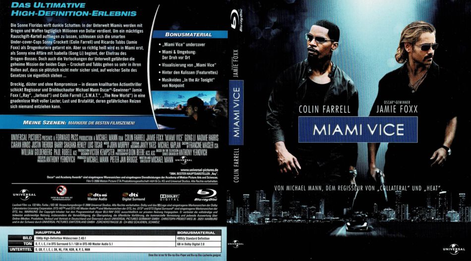 Miami Vice DE Blu-Ray Cover - DVDcover.Com