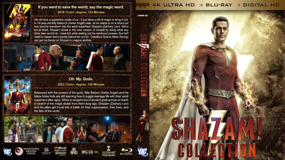 Shazam! Collection Custom 4K UHD Cover - DVDcover.Com