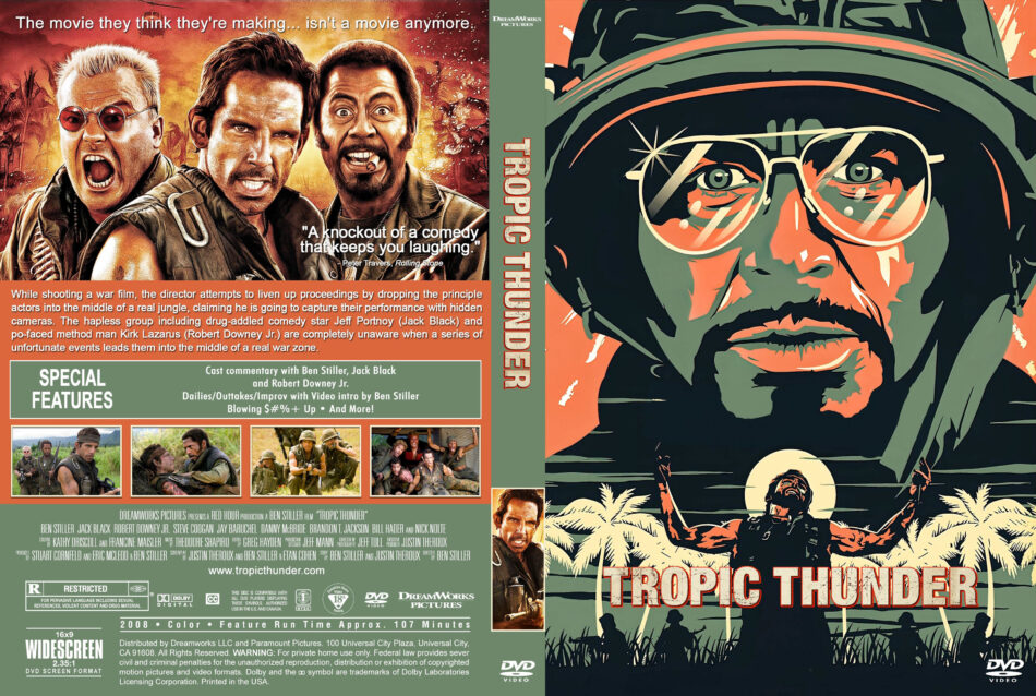Tropic Thunder R1 Custom DVD Cover & Label - DVDcover.Com