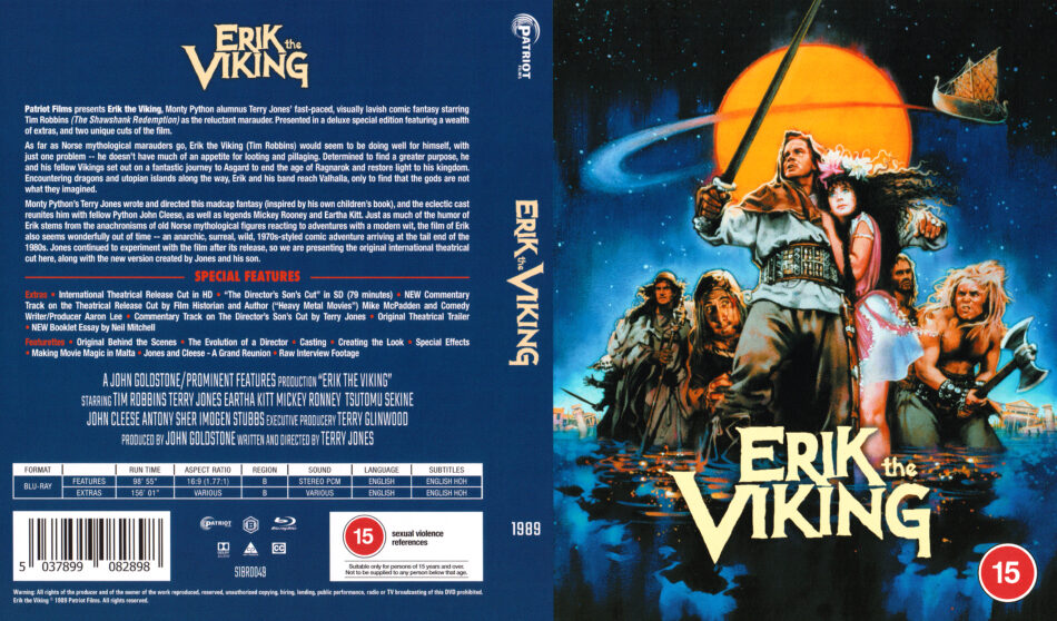 Erik the Viking (1989) Blu-Ray Cover - DVDcover.Com