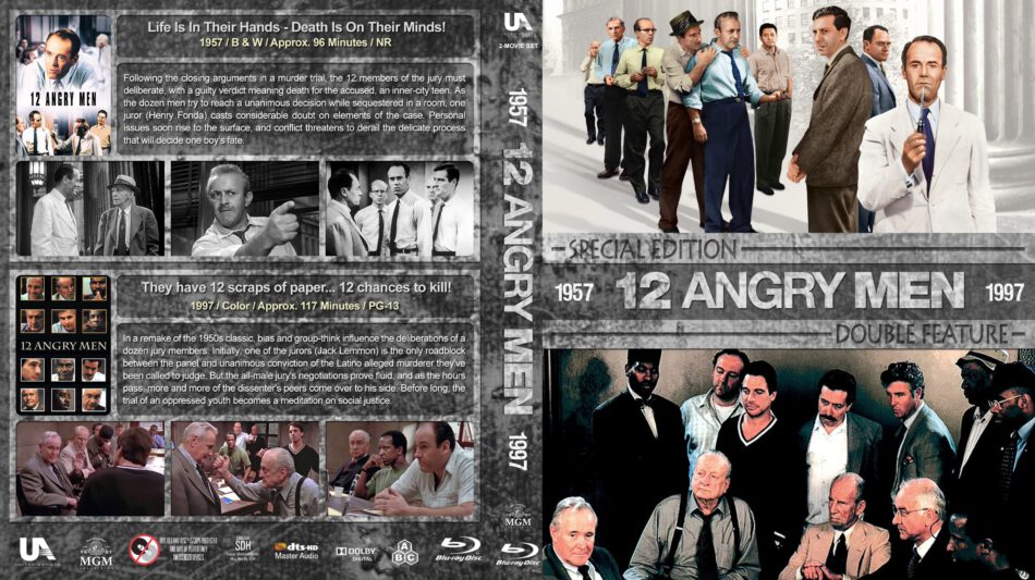 12 Angry Men Double Feature Custom Blu-Ray Cover - DVDcover.Com