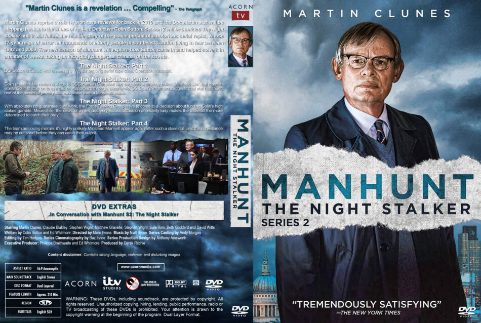 Manhunt: The Night Stalker R1 Custom DVD Cover & Labels - DVDcover.Com