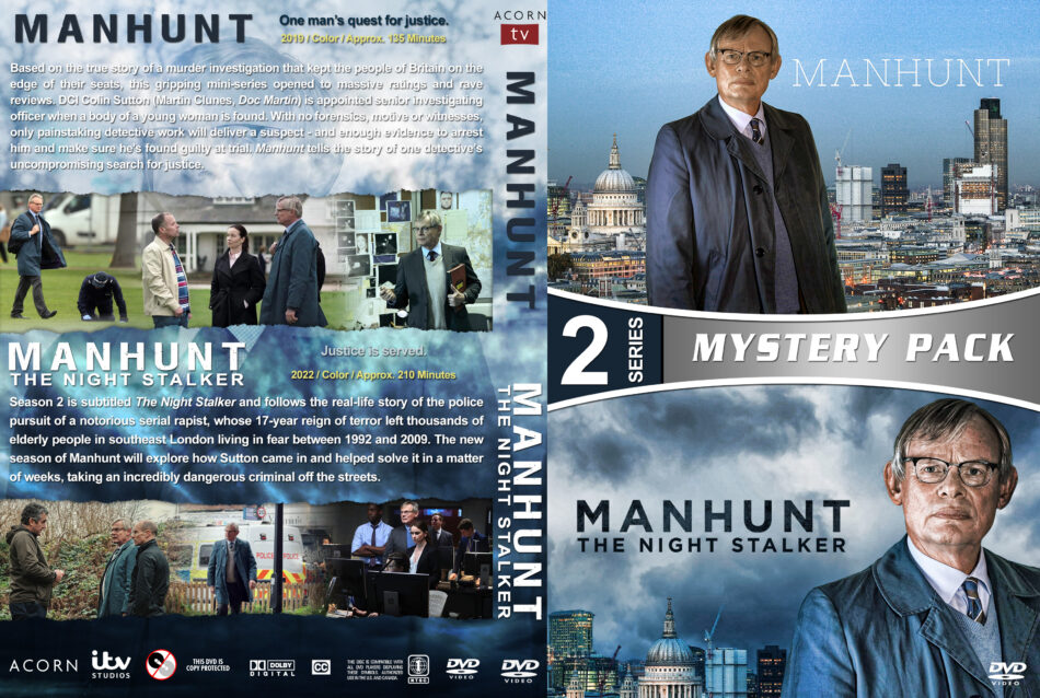 Manhunt Double Feature R1 Custom DVD Cover - DVDcover.Com