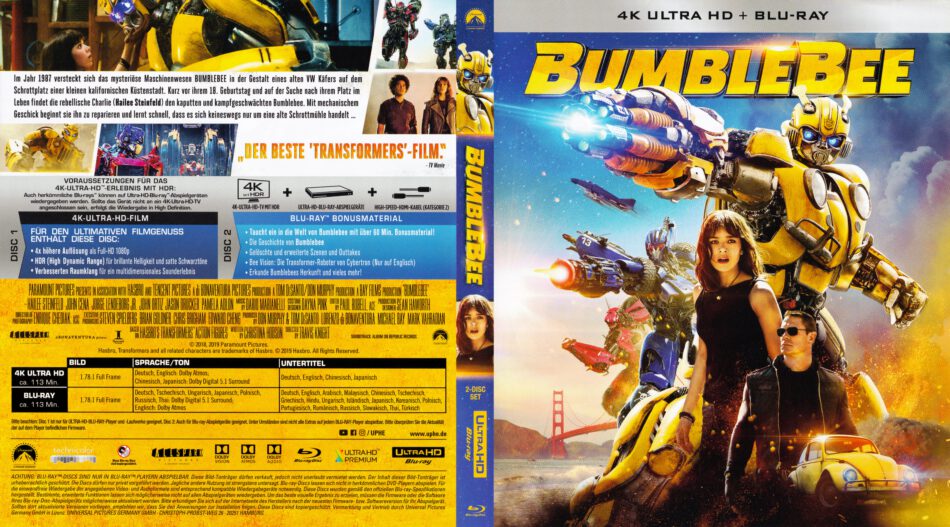 Bumblebee DE 4K UHD Cover & Labels - DVDcover.Com